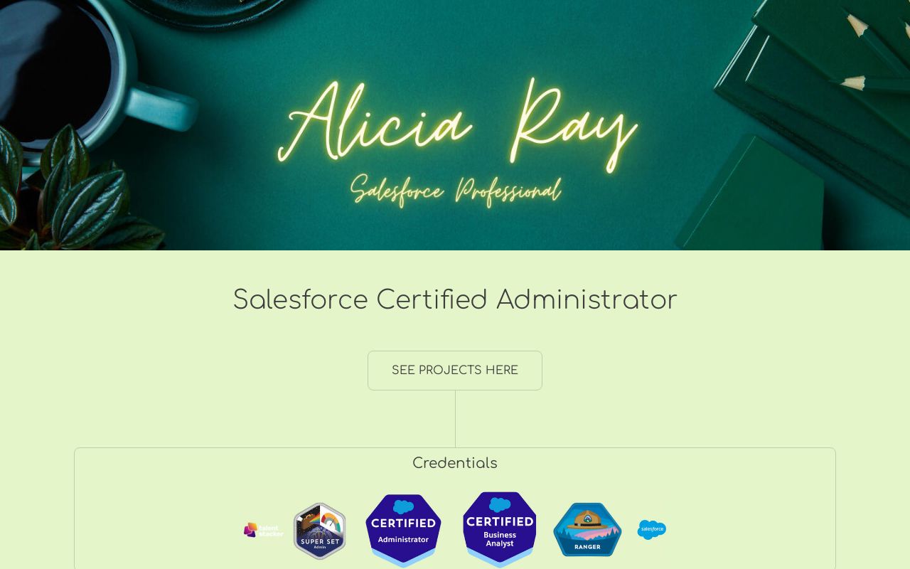 Alicia Ray's Portfolio